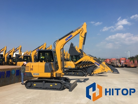 XCMG Hydraulic Excavator XE60D 6 tons - HITOP MACHINERY
