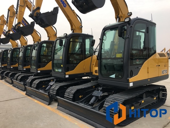 XCMG Hydraulic Excavator XE75D 7.5 tons - HITOP MACHINERY