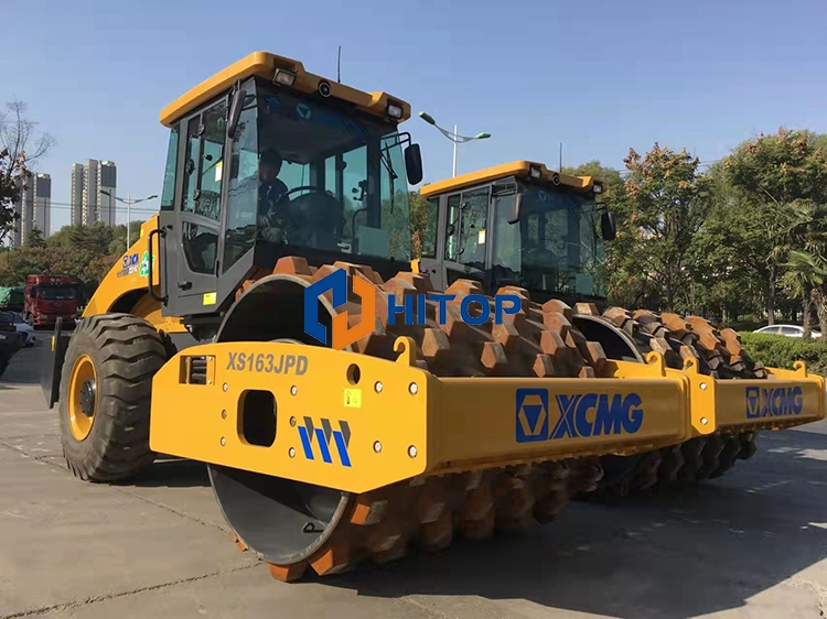 2 Units XCMG XS163J 16 tons Single Drum Compactor Exported on 8th of ...